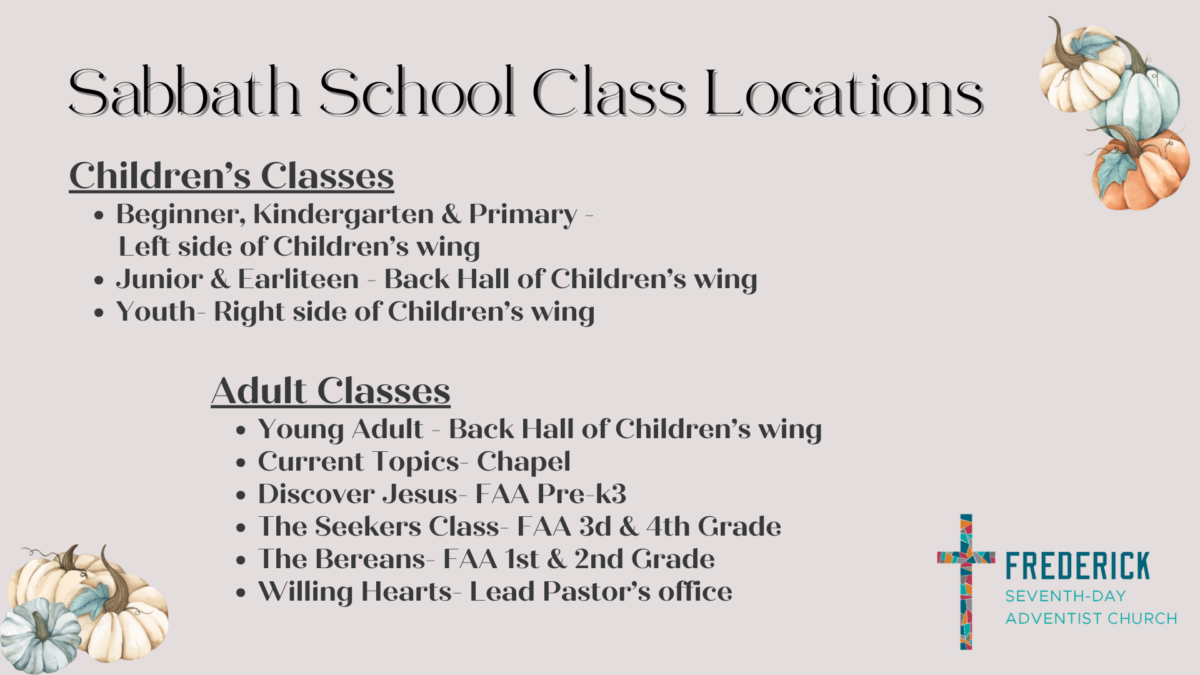 Ministries – Frederick Seventh-day Adventist Church